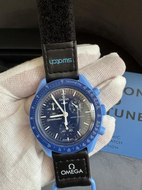 OMEGA X SWATCH Speedmaster MoonSwatch Blue Mission To Neptune ...