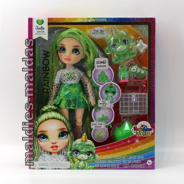 RAINBOW HIGH JADE Hunter mucca scintillante Sparkle Slime Fashion Doll ...