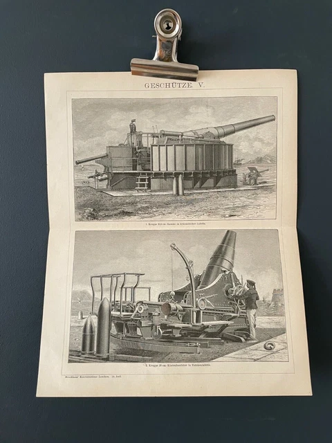 RARE ANTIQUE BROCKHAUS Illustration Print des années 1900 AFFRANCHISSEMENT... EUR 22,24 ...