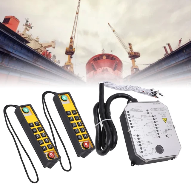 (AC24V)CRANE INDUSTRIAL REMOTE Control Easy Wiring Crane Transmitter ...