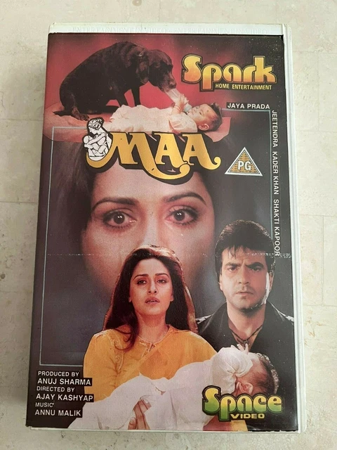 MAA VHS VIDEO Tape Cassette Indian Hindi Bollywood Film Jeetendra Jaya ...