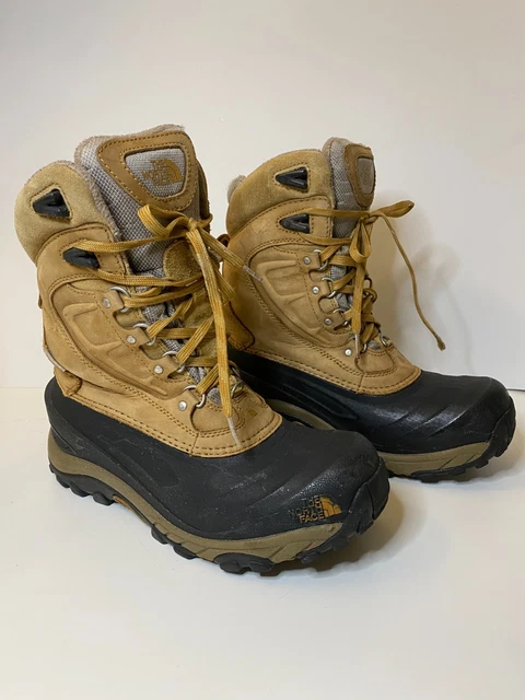 THE NORTH FACE Chilkat Insulated Winter Boots Mens 7 Brown Duck Toe ...