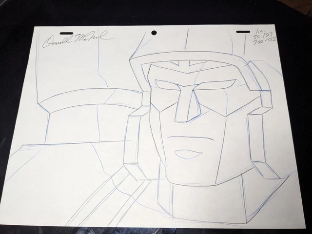 TRANSFORMERS ANIMATION CEL G1 MEGATRON Toei 80's Anime Production Art ...