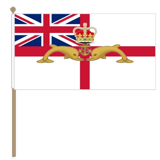 DOLPHIN SUBMARINE REMEMBRANCE Military 9'' x 6'' Flag With Wooden Base ...