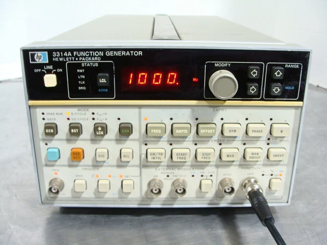HP AGILENT KEYSIGHT 3314A Programmable Function Generator DC - 20MHz ...