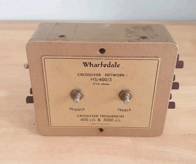 WHARFEDALE CROSSOVER NETWORK HS/400/3 7/16 Ohms Vintage Hi-Fi £39.99 ...