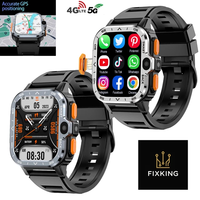 ANDROID SMART WATCH GPS 4G RAM/64G ROM HD Dual Camera NFC SIM Card WIFI ...