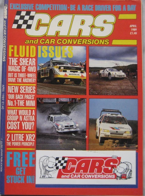 CARS AND CAR Conversions magazine April 1989 featuring Mini £5.99 ...
