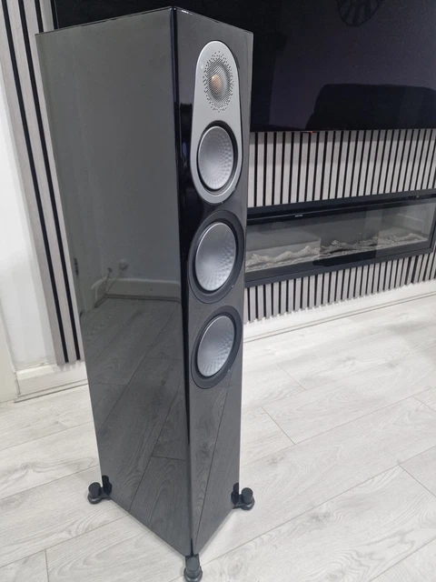 MONITOR AUDIO SILVER 300 6g Floorstanding Speakers Piano Black £699.28 ...