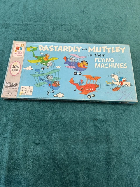 VTG! 1969 DASTARDLY & Muttley Board Game In Their Flying Machines MB ...