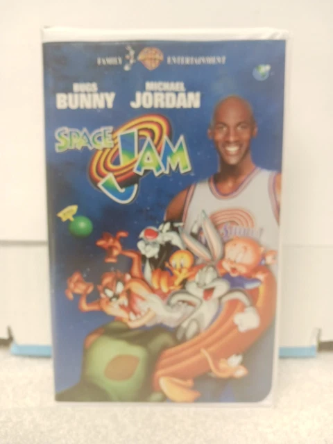 SPACE JAM VHS Tape Michael Jordan White Clam Shell Case Bugs Bunny ...