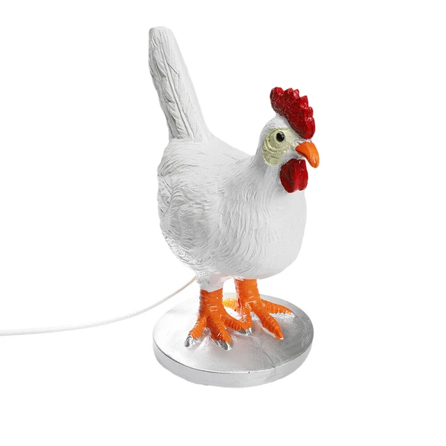 CHICKEN EGG LAMP Funny Chicken Lamp Lifelike LED Egg Lamp 3D Chicken ...