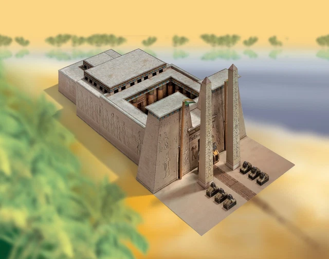 CARD MODEL KIT – Ancient Egyptian Temple £20.95 - PicClick UK