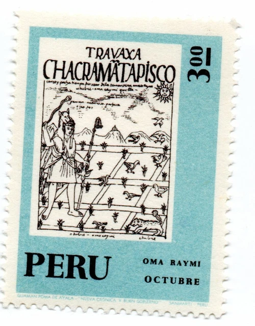 PERÚ 1972, INCA'S Calendar: October Guamán Poma's Inca Chronicles ...