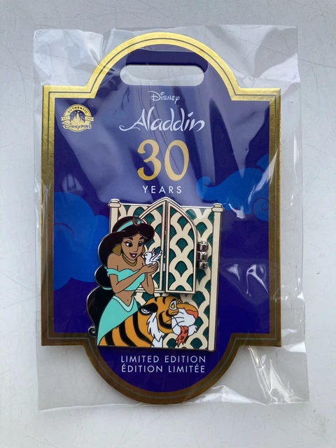 DISNEY PRINCESS JASMINE and Rajah 30th Anniversary Limited Edition Pin ...