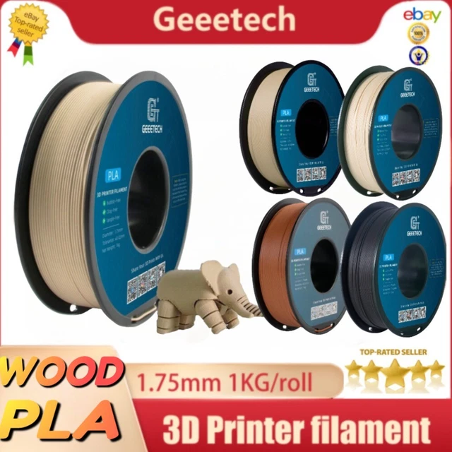 GEEETECH FILAMENT 1KG/ROLL 1.75mm Wood PLA Wood Structure for FDM 3D ...