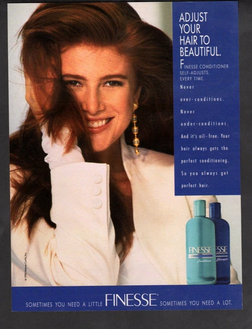 VINTAGE ADVERTISING PRINT Fashion Ad Hair Shampoo Finesse adjust your ...
