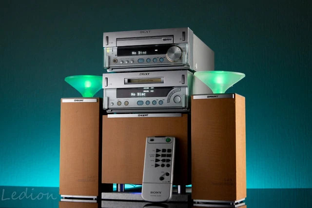 SONY HI FI HCD-SD1 CD Receiver MDS-SD1 Mini Disc MD SA-CSD1 active Sub ...