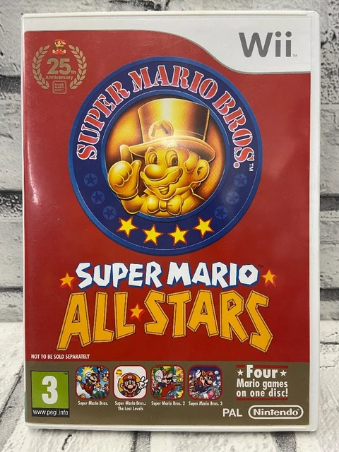 NINTENDO WII SUPER MARIO ALL STARS 25th Anniversary 4 Games in 1 (2010 ...
