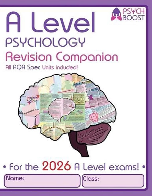 A LEVEL PSYCHOLOGY Revision Companion 2026 Edition: Complete Mindmap ...