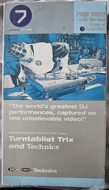 TURNTABLIST TRIX AND Technics DMC Turntablism VHS Cassette £10.99 ...
