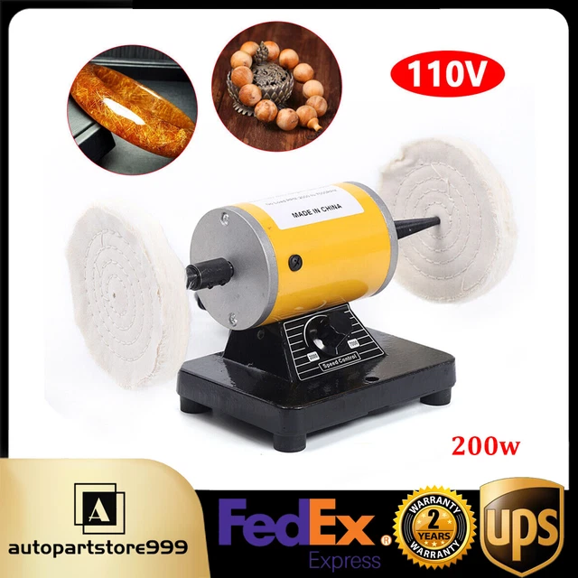 VARIABLE SPEED BENCH Lathe Polishing Machine Buffing Motor Jewelry ...