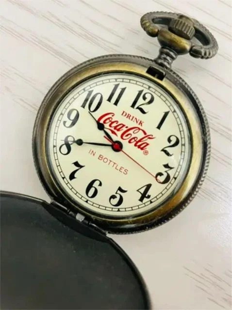 COCA-COLA POCKET WATCH pocket watch Coca-Cola retro vintage Japan £126. ...