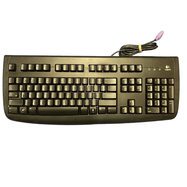 LOGITECH DELUXE 250 Wired Keyboard PS/2 Logitech Y-SAF76 Keyboard US $9 ...