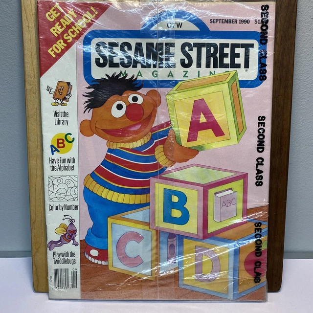 1990 SESAME STREET Magazine & Parents Guide SEALED September Vintage ...