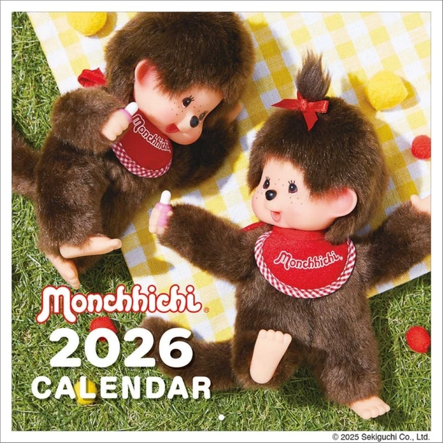 WAKU FACTORY 2026 Monchhichi Calendar 2026 Wall Calendar Cl26-0127 ...