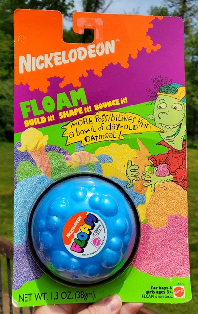 VINTAGE 1994 MATTEL Nickelodeon Floam Sealed in Original Packaging BLUE ...