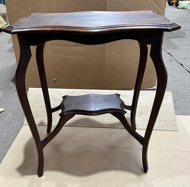 VINTAGE MAHOGANY CONSOLE table colonial style side hall table with ...