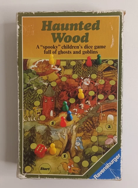 HAUNTED WOOD SPOOKY Ghosts Goblins Fun Family Board Game 1983 ...