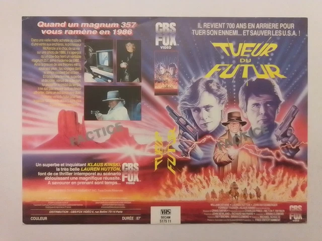JAQUETTE VHS (SEUL) CBS FOX Tueur Du Futur EUR 4,00 - PicClick FR