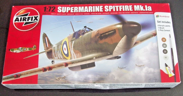 AIRFIX SUPERMARINE SPITFIRE Mk.1a MODEL KIT ~ MODEL NUMBER A68206 ~ SCALE 1:72 £10.49 - PicClick UK