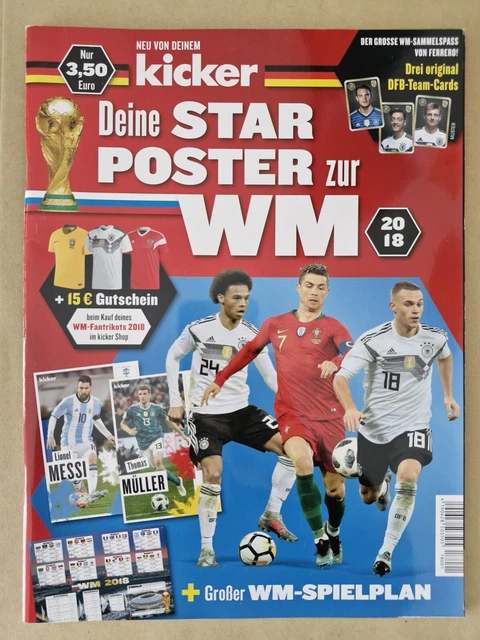 KICKER SONDERHEFT &DEINE Star Poster zur WM 2018" EUR 1,00 - PicClick DE