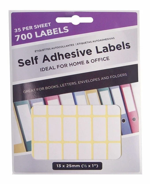 SELF ADHESIVE LABELS Postage Name Tags Sticky Stickers Sheets 700Pc ...