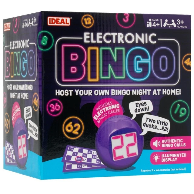 ELECTRONIC BINGO GAME Machine | Family Fun Party Toy | LED Lights ...