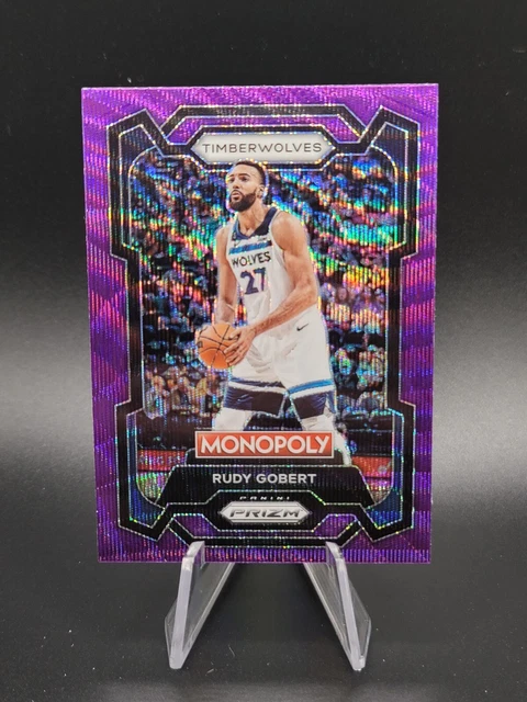 RUDY GOBERT 2023-24 Panini Prizm Monopoly violet Wave Prizm #54 ...