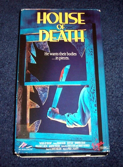 HOUSE OF DEATH VHS Death Screams Horror Slasher Virgin Vision 1981/1988 ...