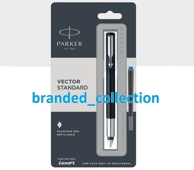 PARKER VECTOR STANDARD CT Fountain Pen Black Body $19.35 - PicClick AU