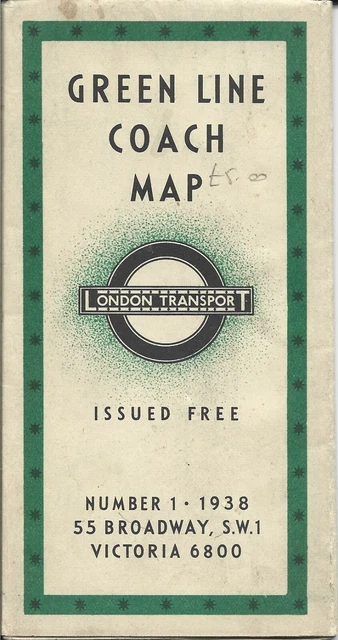LONDON TRANSPORT GREEN Line Coach Map - Number 1 - 1938 £5.00 - PicClick UK