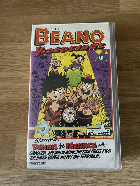 THE BEANO VIDEOSTARS VHS PAL 1994 Dennis The Menace and Gnasher Vintage ...