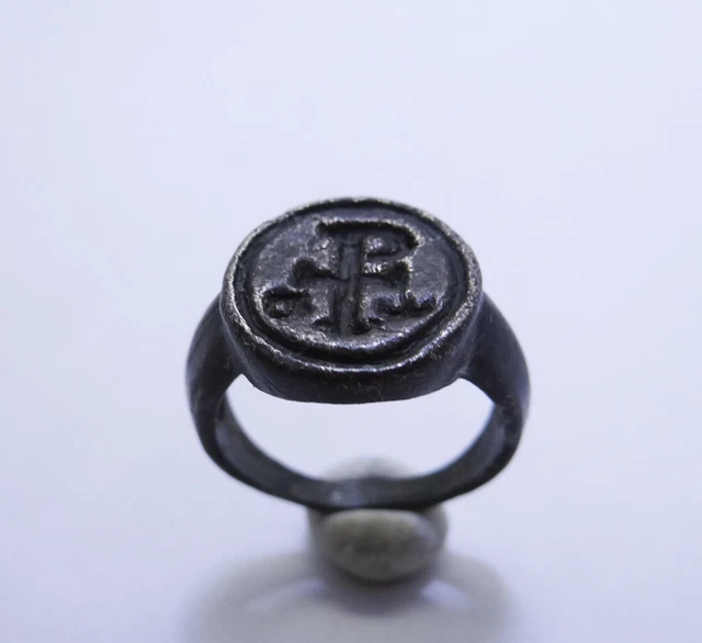 CHI RHO ROMAN Emperor Constantine Symbol Christian Ancient Silver ...