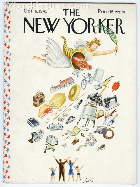NEW YORKER MAGAZINE October 6 1945 Arthur Kober Charles Addams ghost ...