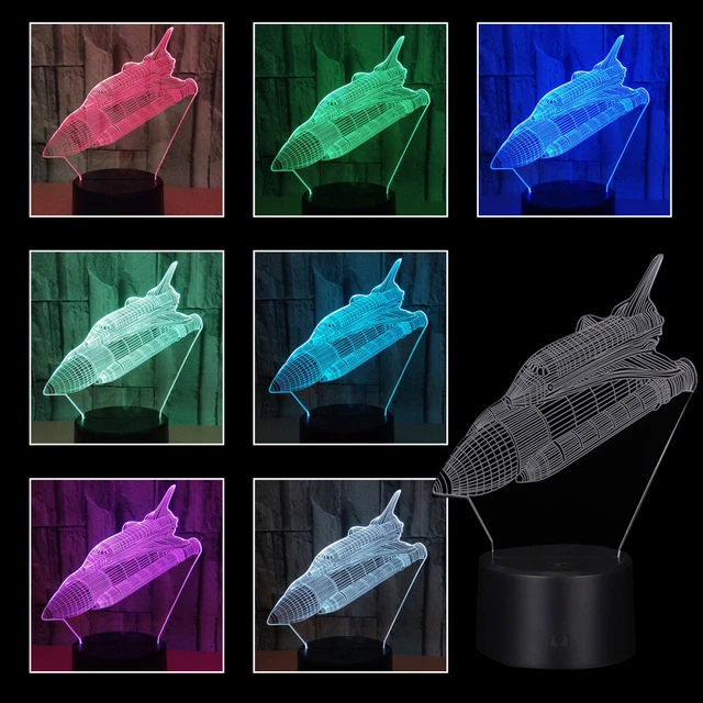 3D NEON LAMP 3d Creative Visualization Lamp Gift Friends Children Night ...