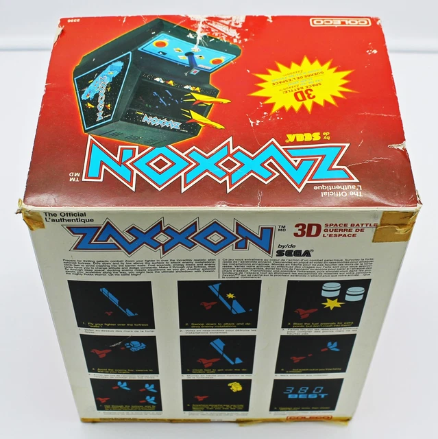 COLECO SEGA ZAXXON Mini Tabletop Handheld Arcade Video Game 1982 CIB ...