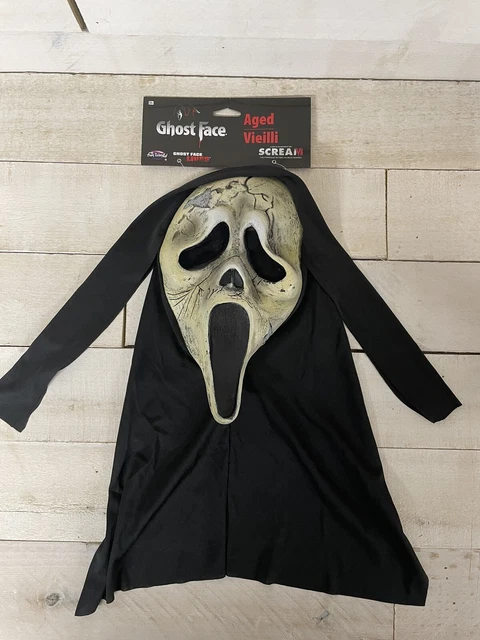 GHOST FACE AGED Mask Scream VI Tagged Official Fun World Mask Fast ...