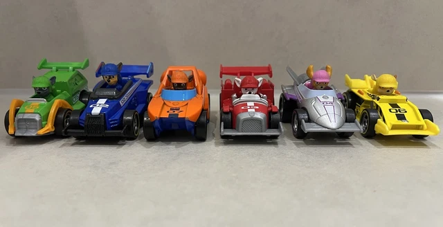 PAW PATROL DIE Cast Ready Race Rescue Race Cars True Metal Vehicles x6 ...