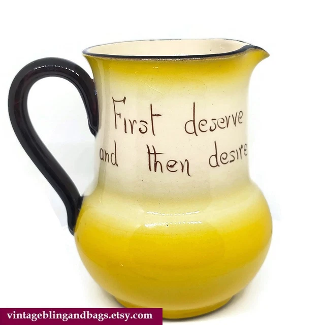 13CM 1930S VINTAGE Watcombe lucky Devon Pixie jug Tavistock Pixie ...